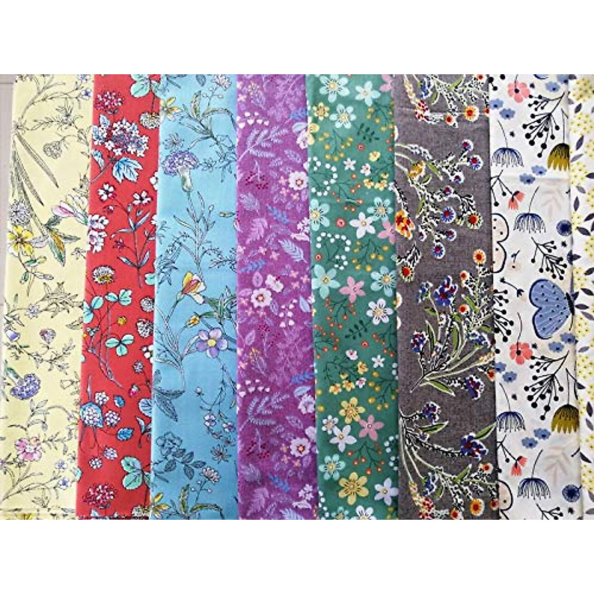 50pcs 12 x 12 inches Cotton Fabric Bundle Squares for Quilting Sewing, Precut Fabric Squares for Craft Patchwork