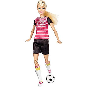 Barbie Made to Move Posable Soccer Player Doll