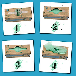 GREENER WALKER 100% Compostable Trash Bags, 1.6 Gallon-150Bags, Food Scrap Kitchen Waste Bags with EN13432 Certified