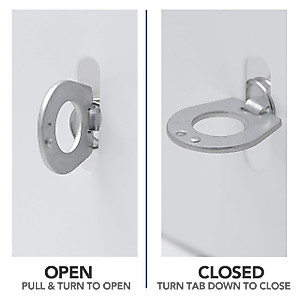 Leisure Coachworks Steel Fastener RV Water Heater Latch Twist Cam Lock (2-Pack)