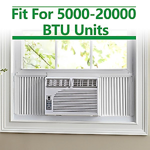 Forestchill Window Air Conditioner Side Panel with Double Layers, Upgraded Insulation AC Side Panels for Window AC Unit, Fits Up to 17" H x 10" W, Pack of 2, White
