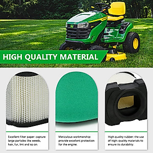 Apeixoto 2PCS 792105 Air Filter Replacement Compatible with B&S 276890, 4233, 5405, 5405H, 5405K, 593240, 798748 Air Clearner Replace OE 792105 276890 4163205 4163206 44H777 For Lawn Mower Air Cleaner
