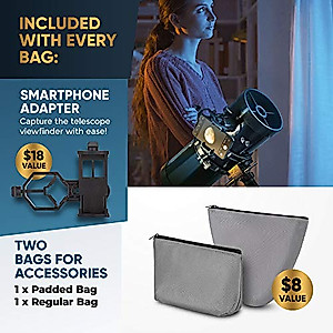 bagmate Multipurpose Telescope Bag – Shock-Absorbent Telescope Carrying Case with Adjustable Shoulder Strap and Extra Storage – Military-Grade, Water Repellent Camera Case by Rhino (40 Inches)