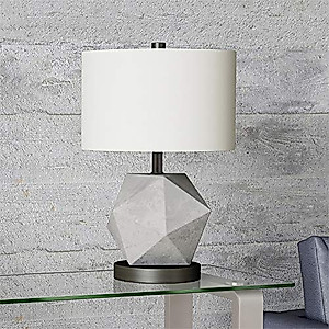 Henn&Hart Concrete Geometric Lamp, One Size