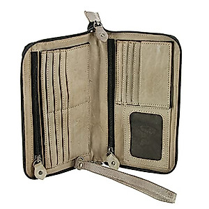 Bed Stu Templeton II Clutch Wallet in Alkaline Icicle Rustic