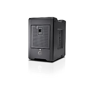 SanDisk Professional 24TB G-RAID Shuttle 4 - Enterprise-Class 4-Bay External Hard Drive, Thunderbolt 3 and USB-C, Transportable, Hardware RAID - SDPH34H-024T-NBAAB