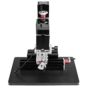 Mini Metal Lathe, 60W 100-240V 12000RPM TZ20005M Mini Wood Lathe DIY Miniature Milling Machine Miller, Milling Cutter with Two Cutting Edges