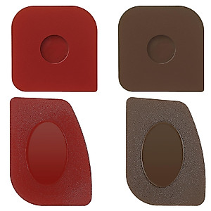 4 Pcs Pan Scraper Tool, Plastic Scraper Tool, Kitchen Pot Food Scraper Non-Scratch Scraper, Multifunctional Scraper Tool for Kitchen for Cleaning Grease Burnt Food