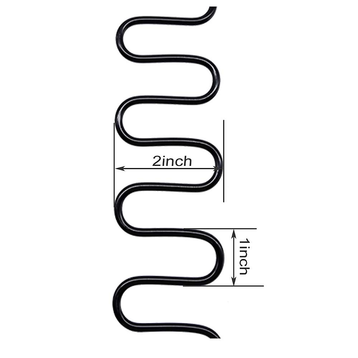 Yoogu 20inch Sofa Chair Upholstery Spring Replacement Includes Clips 4 PCS for Furniture Couch Repair or Other Applications