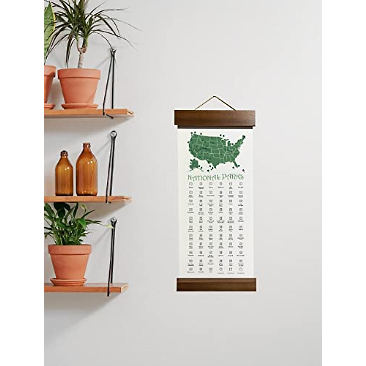 US National Park Checklist Map - 63 National Park Check Off List - National Park Checklist Poster - USA National Parks Gift - National Park Scratch Off (USA)