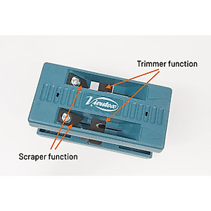 Virutex AU-93 Double Edge Manual Banding Trimmer and Scrapper, Quad Trimmer, Thin Edge Scrape Both Sides Simultaneously, Long Life Cutter Blades of Chromium-vanadium alloyed (51CrV4)