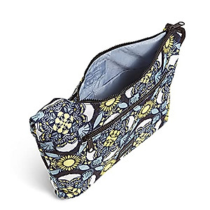 Vera Bradley Women's Recycled Lighten Up Reactive Crossbody Sling Purse, Plaza Medallion, One Size