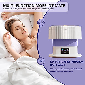 Mini Washing Machine,11.5L Portable Washing Machine and Dryer, Small Washing Machine Deep Cleaning Of Underwear, Purple Portable Washer Suitable for Underwear, Baby Clothes, Sock