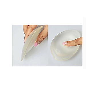 UPSTORE 1 Pair Clear Women Gel Bra Insert Push-up Enhancer Breast Molding Pads for Swimsuit and Bikini