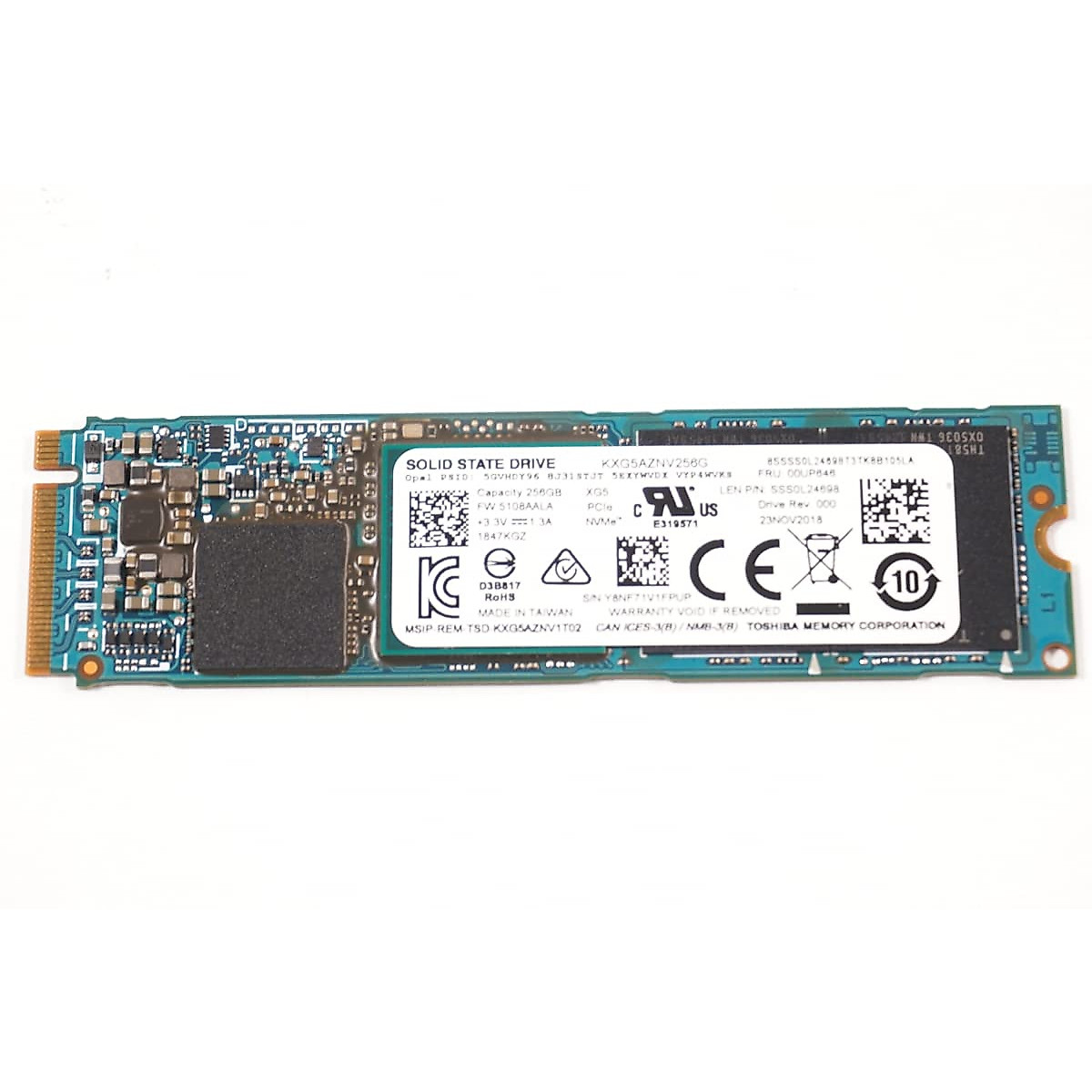 FMB-I Compatible with KXG5AZNV256G Replacement for Toshiba 256GB TLC PCI Express 3.0 x4 NVMe M.2 2280 SSD Drive