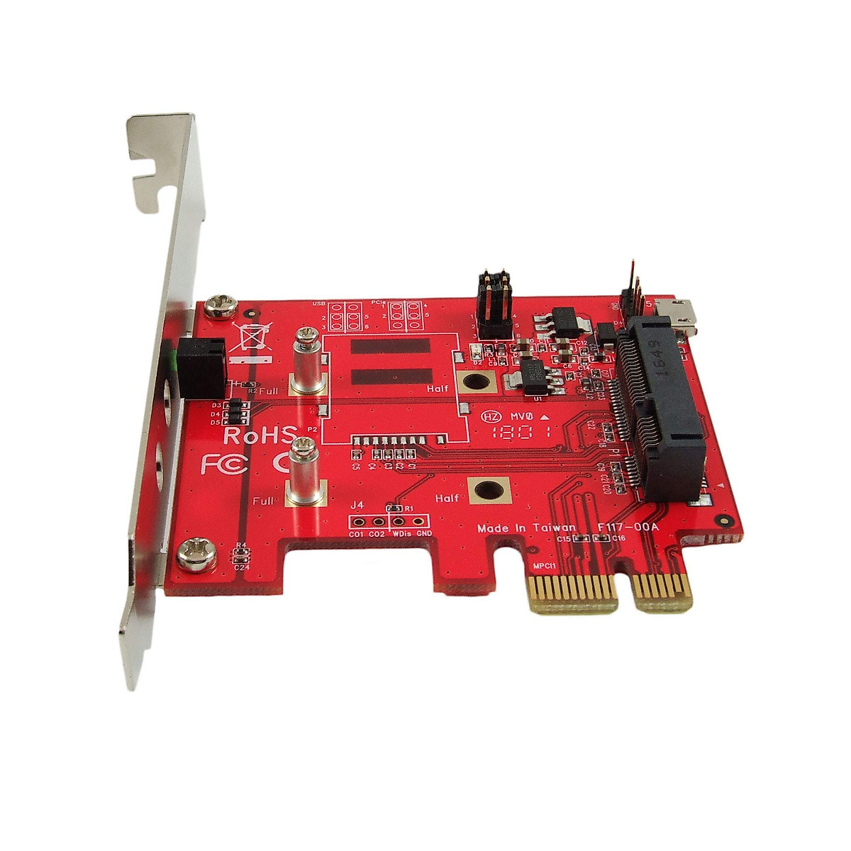 Ableconn PEX-MP117 Mini PCI-E to PCI-E Adapter Card - Mini PCIe to PCIe Adapter - mPCIe to PCIe - Ideal for Wireless Mini PCI Express Card