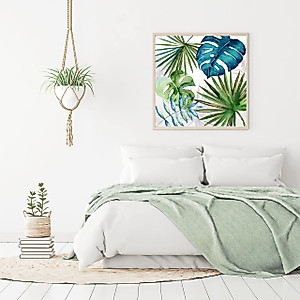 Artmaple Paint by Number for Adults Beginner Kids CANVAS ONLY, Ideal Gift Choice for Birthday,Anniversary or Any Festival. DIY Acrylic for Decor Canvas Roll (16x16inch, Tropical)