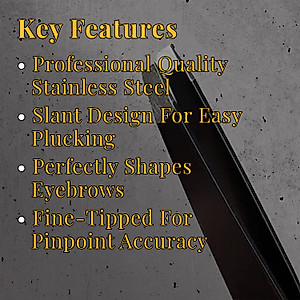 Pete & Pedro Slant Tip Tweezers – Stainless Steel Slanted Precision For Men & Women | Pluck Eyebrows, Lashes, Unibrows, Nose/Ear Hair, Ingrowns, & Splinters Removal | As Seen on Shark Tank