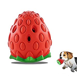 Askhald Strawberry Dog Toys, Dog Chew Toys for Aggressive chewers, Indestructible Dog Toys for Boredom, Dog Toys for Aggressive Chewers, Interactive Dog Toys for Small Medium Large Dogs (Strawberry)