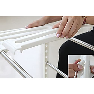 COELO Under Sink Organizer 2-Tier Expandable Shelf Kitchen Bathroom Cabinet Multi-purose Storage Standing Rack, White
