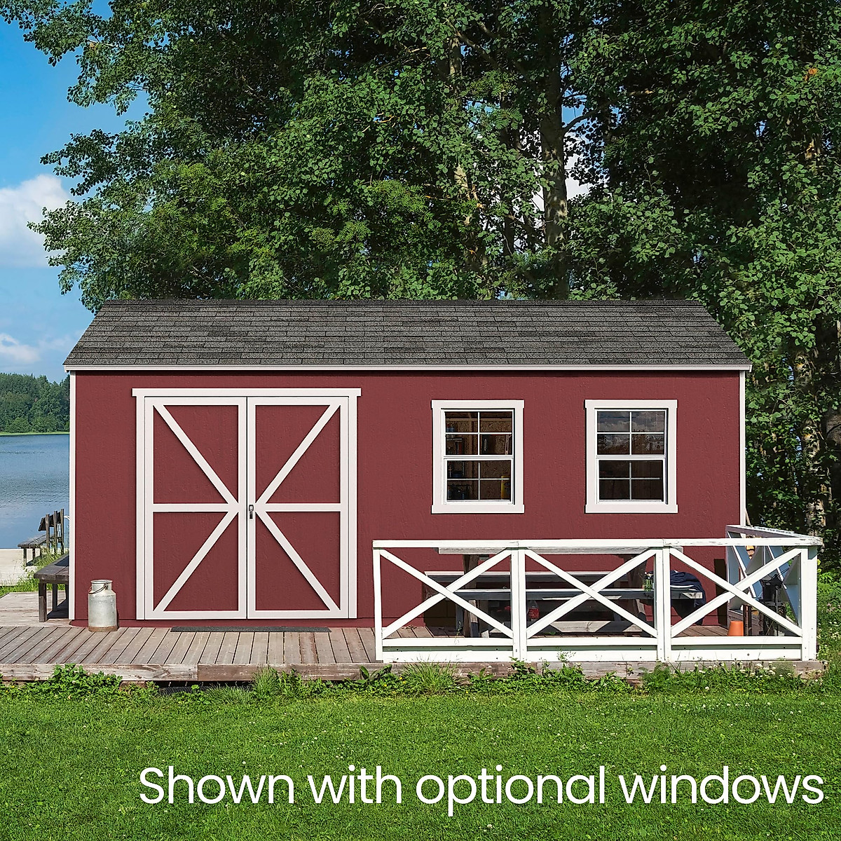 Handy Home Products Rookwood 10x12 Do-It-Yourself Wooden Storage Shed