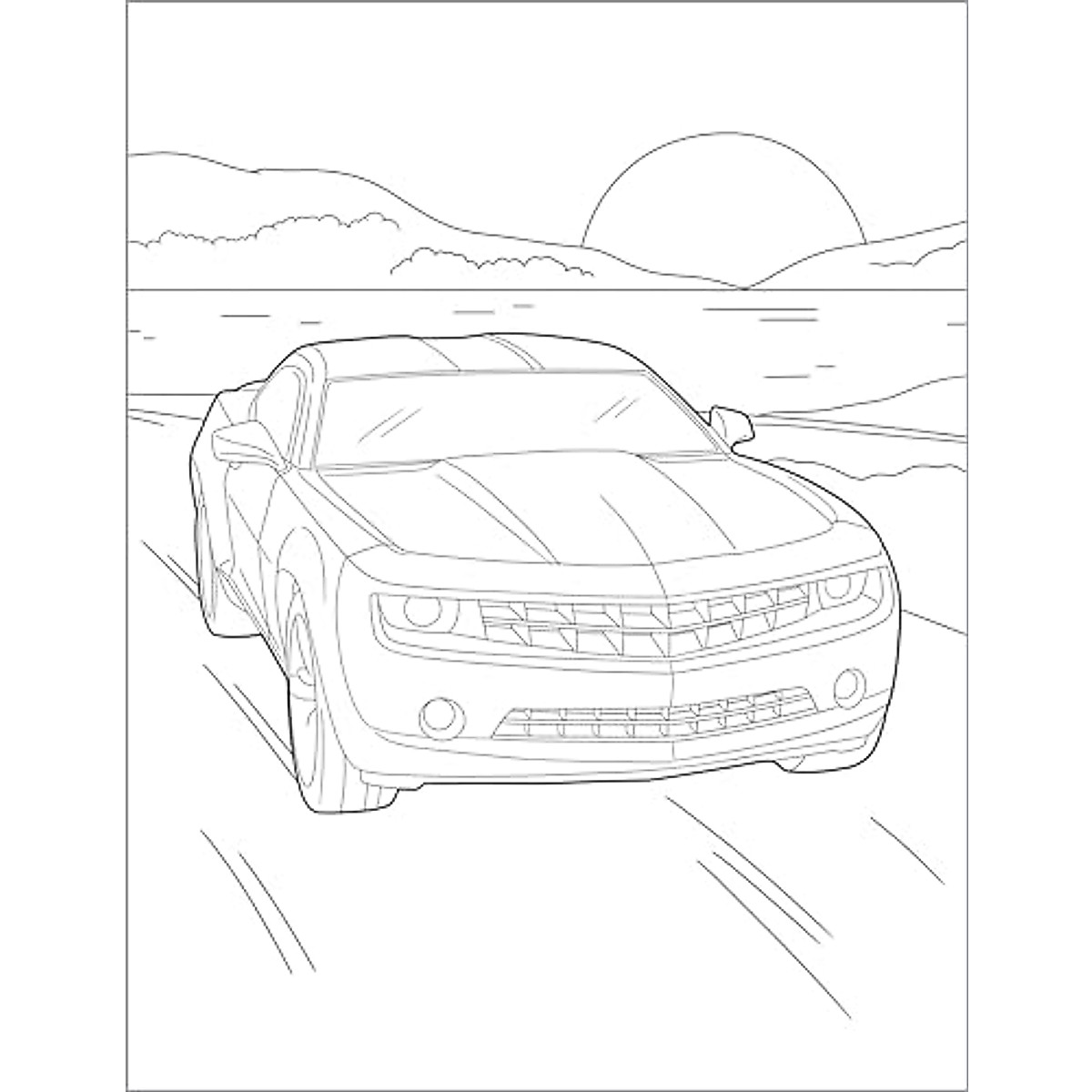 Coloring Book for Kids: Cool Cars & Trucks