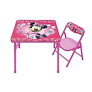Jakks Pacific Minnie Mouse Table Blossoms & Bows Jr. Activity Set with 1 Chair
