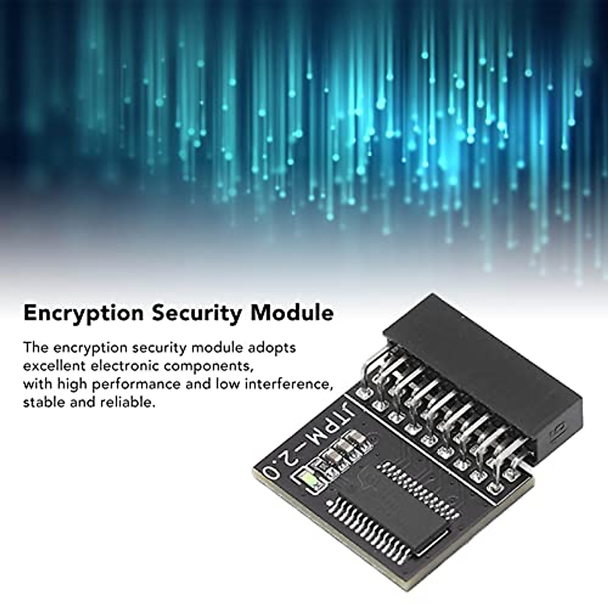 18 Pin Security Module TPM 2.0 Remote Card Encryption Module, TPM2.0 Module Board LPC Interface Compatible with PC
