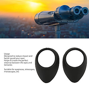 2pcs Microscope Eyepiece Eyeshields, Diameter 1.06in Professional Foldable Rubber Eyepiece Eyecups for Microscope Monoculars Binoculars of 42 to 48 mm/1.65 to 1.89 in