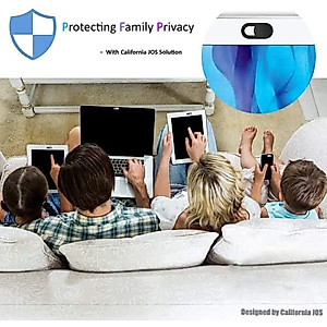 (California J.OS)9PCS (3 Oval +3 Rectangle +3 Large Oval )Webcam Cover 0.03 inch Camera Cover Slide Ultra Thin Blocker Protect Privacy Security for MacBook Air, Laptop, iPad, iMac, PC, Desktop, iPhone