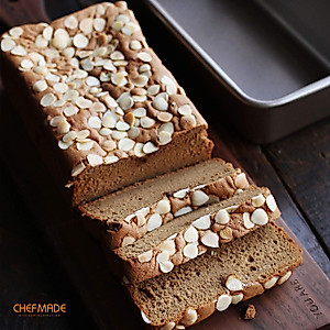 CHEFMADE 2LB Rectangle Loaf Pan, Non-Stick Oblong Bread and Meat Bakeware for Oven Baking (Champagne Gold)