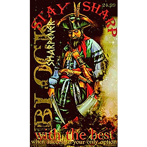 Black with Yellow grip Block knife sharpener