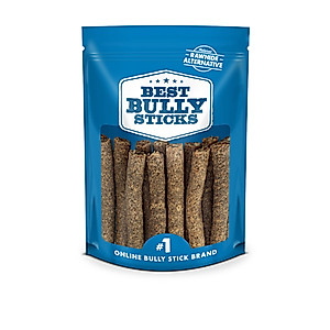 Premium Real Beef Dog Treats - Bully Snap Stick, 12 Pack - 100% Natural, No Additives - Reward, Puppy & Dog Training Treats - USA Packed - Healthy, Easy to Digest, Rawhide-Free, High Protein