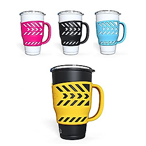 Gangster Armor Grip for your 30 oz tumbler Yeti handle RTIC Beast Simple Corkcicle Tumbler handle (Yellow)