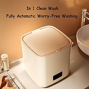 RUVSUN Mini Washer and Dryer, Mini Washer Machine, Small Washing Machine, Small Automatic Portable Household Washing Machine, Stainless Steel Inner Bucket, Suitable for Dormitory