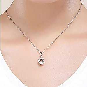 ABAOLA 925 Sterling Silver Fairytale Princess Prince Noble Crown Charm for Bracelet (Vintage Crown)