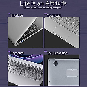 Dpofirs EZbook X3 Jumper Tech Notebook Computer Laptop, 4GB DDR3+ 64GB eMMC, for Dual‑core Processor, 13.3in 1080P IPS Screen 178° Wide Angle(110-240V)