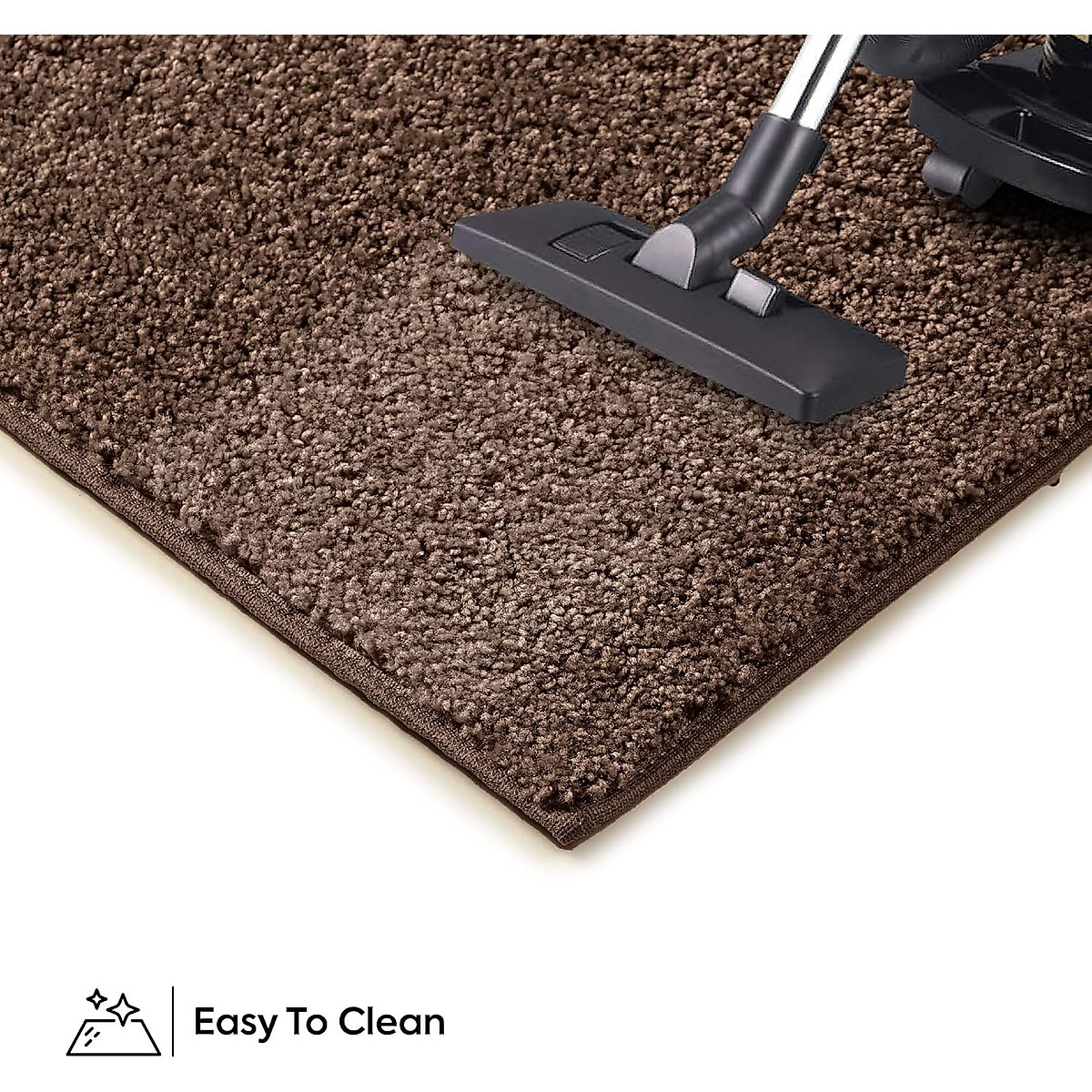 Ambiant Broadway Collection Solid Color Area Rugs Black - 9' x 12' Rectangle, Indoor, Stain Resistant, Perfect for Living Room, Bedroom, Dining Room, Entryway, Pet & Kids Friendly Rug, Wedding