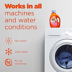 Tide with Downy Laundry Detergent Liquid Soap, High Efficiency (HE), April Fresh Scent, 59 Loads 92 fl oz