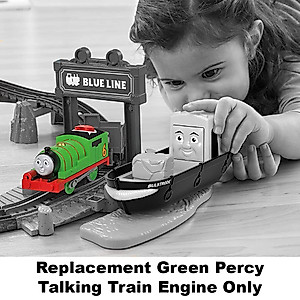 Thomas and Friend Replacement Part for Thomas and Friends Playset Talking Thomas and Percy Train Set - GLK80 ~ Replacement Green Percy Talking Train Engine, Green, Red, Black, White