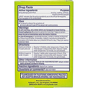 Hyland's Arnica 30x Pain Relief Formula, 50 Tablets Each (Pack of 6)