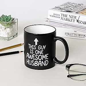 Husband Gift for Men | Funny Husband Coffee Mug Gifts for Husbands | Husband Birthday Gift, Father's Day Present, Anniversary Idea, Christmas Gift | Awesome Husband | Black Mug, 11.5oz Coffee Cup