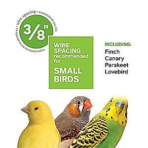 Prevue Pet Products South Beach Flat Top Bird Cage, Teal (SP50061)