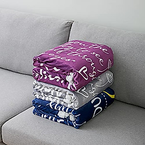 Wife Happy Anniversary Blanket Gifts - Luxurious Throw Blankets with Loving Messages for Birthday Gift for Her | Snuggly Soft Wife Blanket from Husband for Valentine's Day Wife Gifts | 50" X 60"