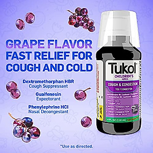 TUKOL Children's Cough & Cold, 4 Fl Oz,GEN00539