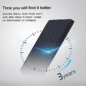 Hero Dog Large Dog Bed for Large Dogs, 39" Orthopedic Dog Bed for Rest with Removable Washable Cover - Soft Flannel Top Pet Beds with Anti Slip Bottom (Dark Grey, 39" x 33.5" x 2")