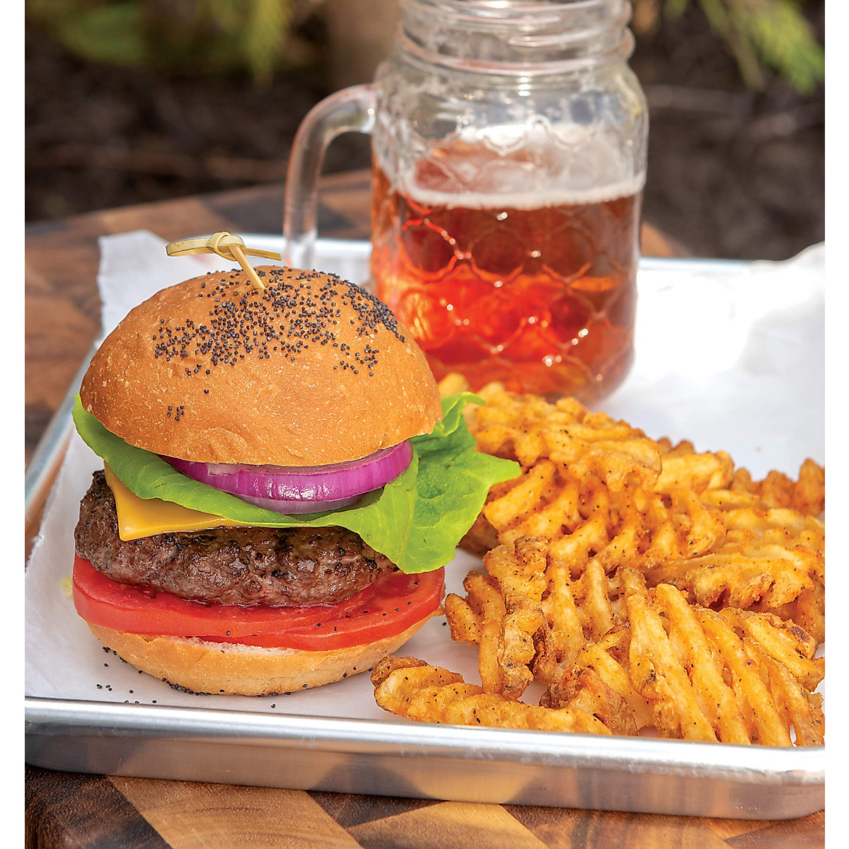 Nordic Ware 3-in-1 Grill and Serve Tray, 11.35 by 8, Silver