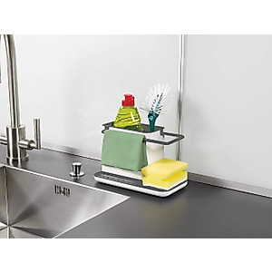 Joseph Joseph Caddy Sink Area Organiser, White/Grey, 13.5 x 20 x 11.5 cm