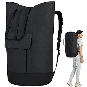 Laundry Backpack Bag 115L, Heavy Duty Laundry Bag with Shoulder Straps, Dirty Clothes Bag for College Dorm Essentials, Hamper Bag for Travel, Laundromat, Apartment, Beach, Camping