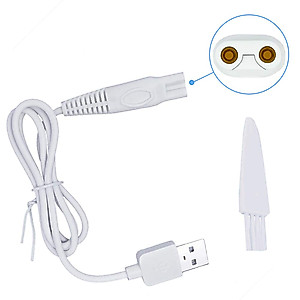 Shaver for Women USB Charging Cable for Finishing Touch Flawless Body Rechargeable Ladies Shaver and Trimmer Replacement Charger